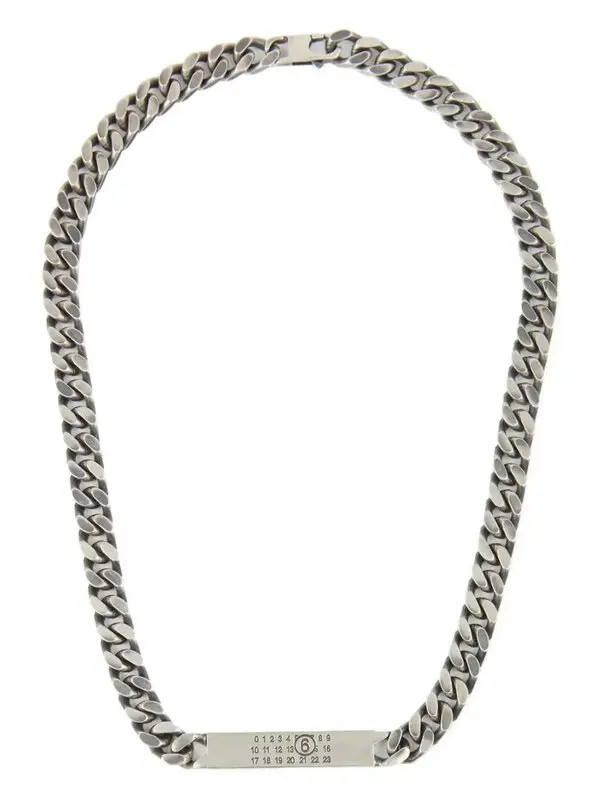 MAISON MARGIELA Logo Necklace - Metallic