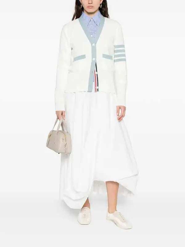 Thom Browne Cardigan With Striped Details