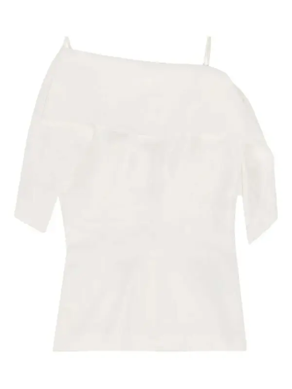 MAISON MARGIELA Ruffled Top - White