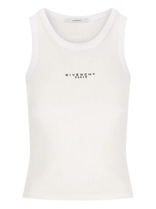 Givenchy Ribbed Tank Top With Logo