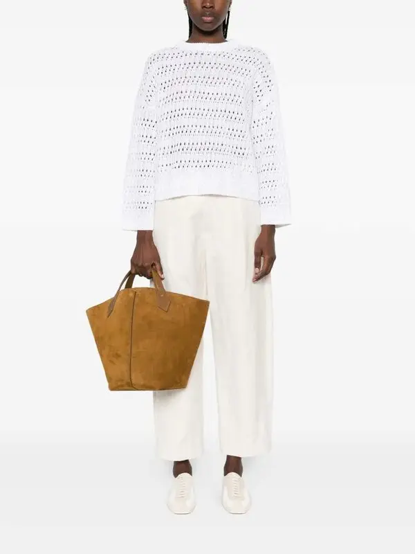 Eleventy Crewneck Sweater - White