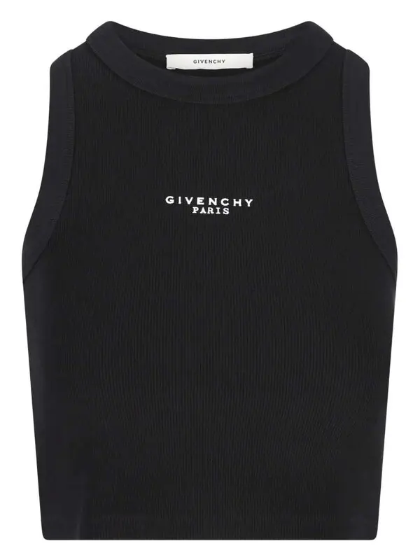 LEMAIRE Ribbed Tank Top - Black