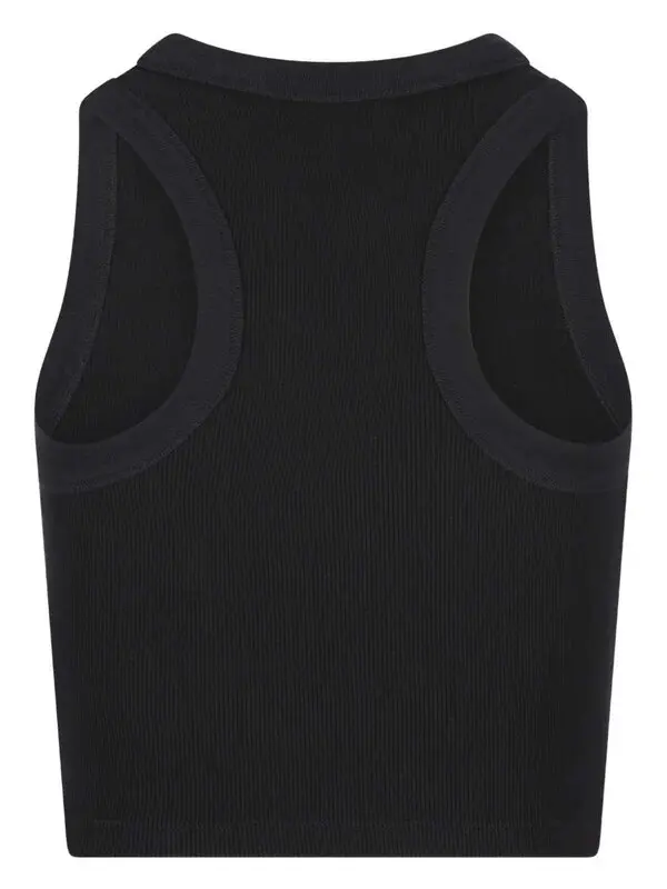 LEMAIRE Ribbed Tank Top - Black