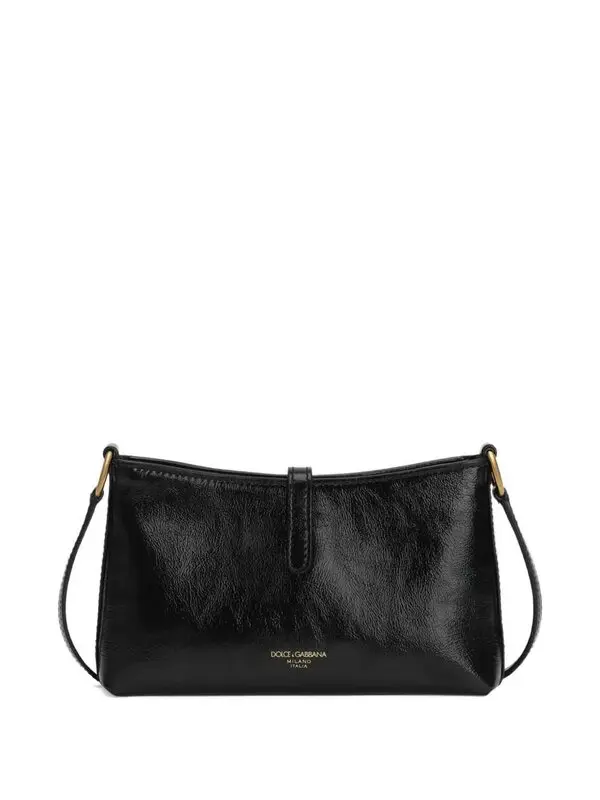 Dolce & Gabbana Calfskin Shoulder Bag With Metal Hardware