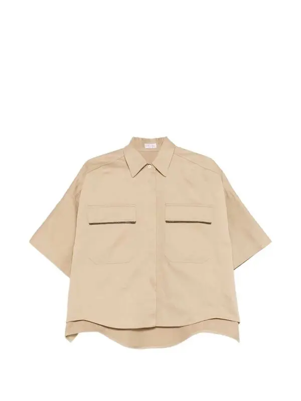 Brunello Cucinelli Pocket Shirt - Brown