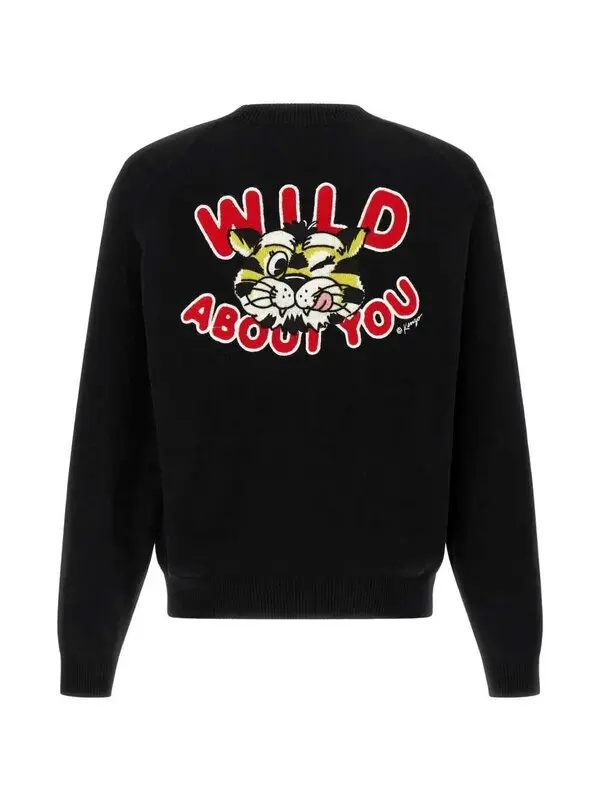 Kenzo Wild Tiger" Wool And Cotton Cardigan