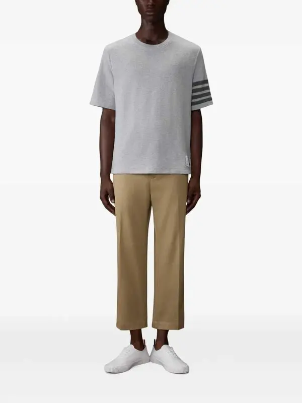 Thom Browne T-shirt With 4-stripe Detail