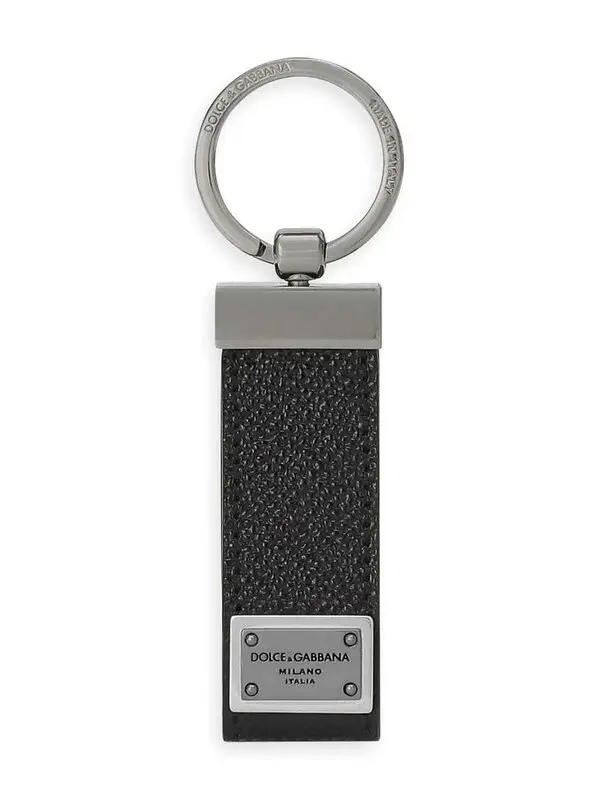Dolce & Gabbana Logo Keychain - Black