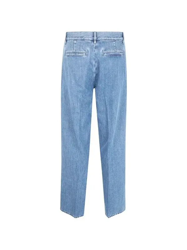 LARDINI S Washed Denim Pants