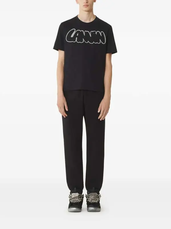LANVIN T-shirt With Applique - Black