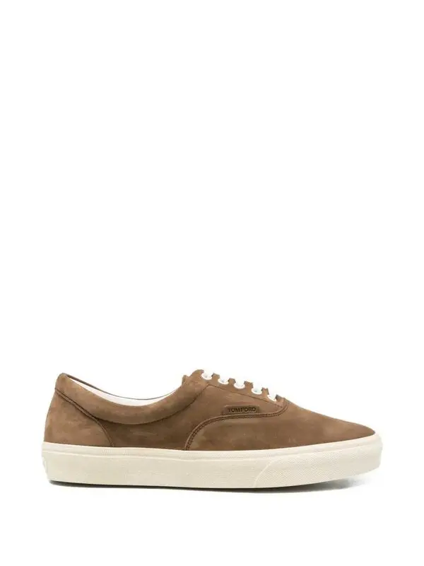 Brunello Cucinelli Logo Sneakers - Brown