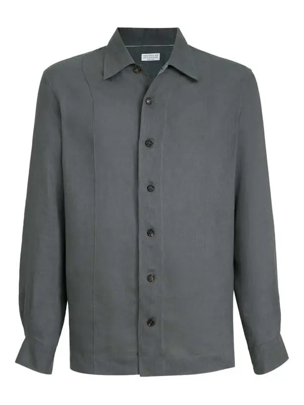 Brunello Cucinelli Spread Collar Shirt
