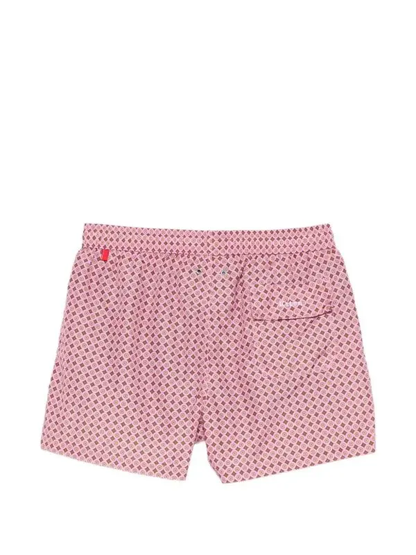 Kiton Geometric Print Swimsuit