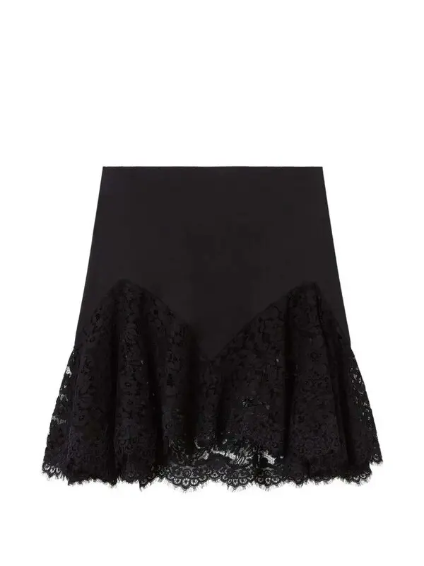 COURREGES Flared Mini Skirt - Black