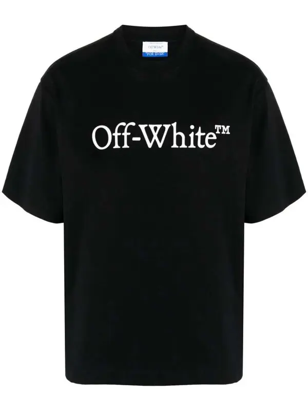 Off-White Big Bookish Skate Cotton T-shirt - Black