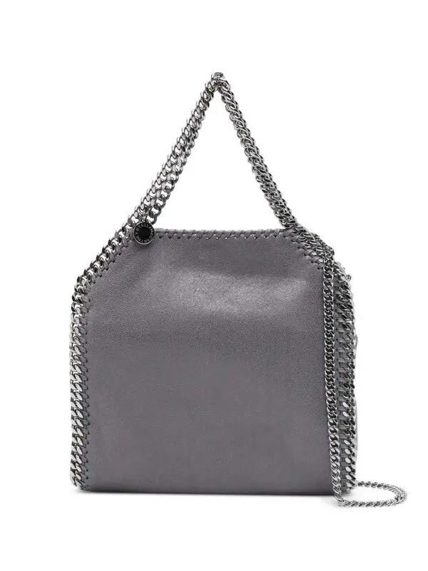 Stella McCartney Falabella Mini Tote Bag With Chain Strap - Grey
