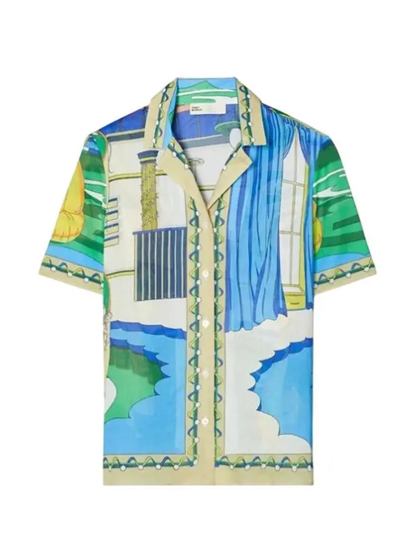 Casablanca Printed Shirt - Blue