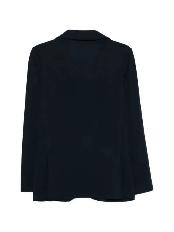 LARDINI Knit Blazer With Brooch