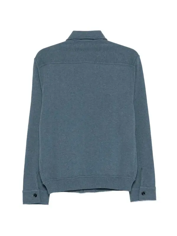 LARDINI Cotton Jacket With Buttoned Pockets