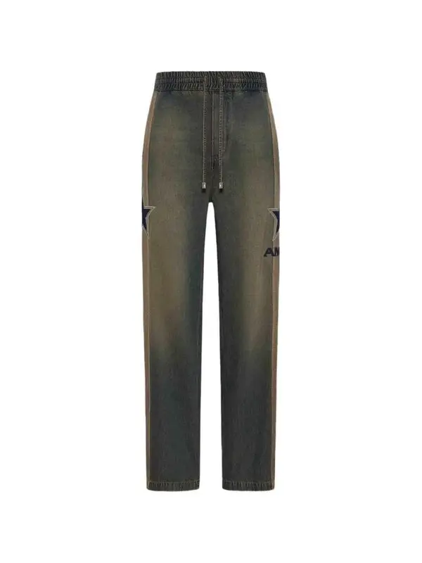 Amiri Jeans With Applique - Blue