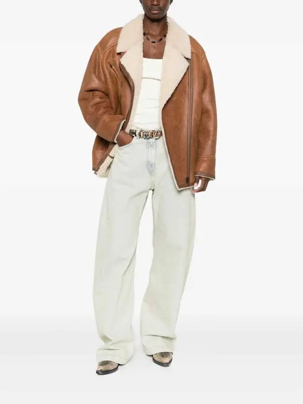 Casablanca Zip-up Jacket - Brown