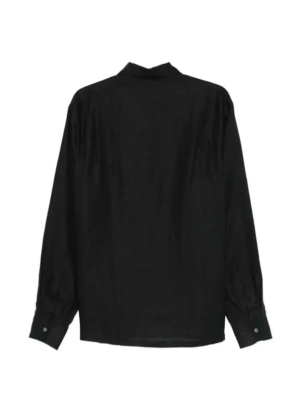 LARDINI Button-down Shirt - Black
