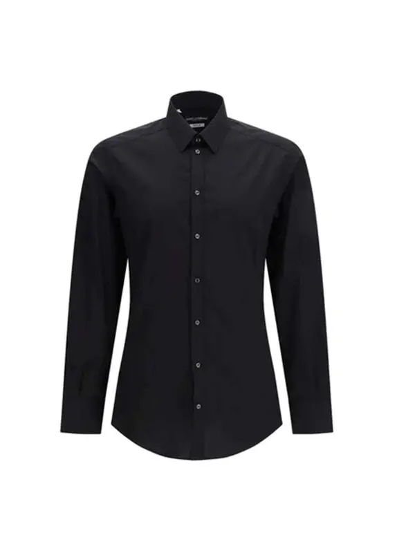 LARDINI Button-down Shirt - Black