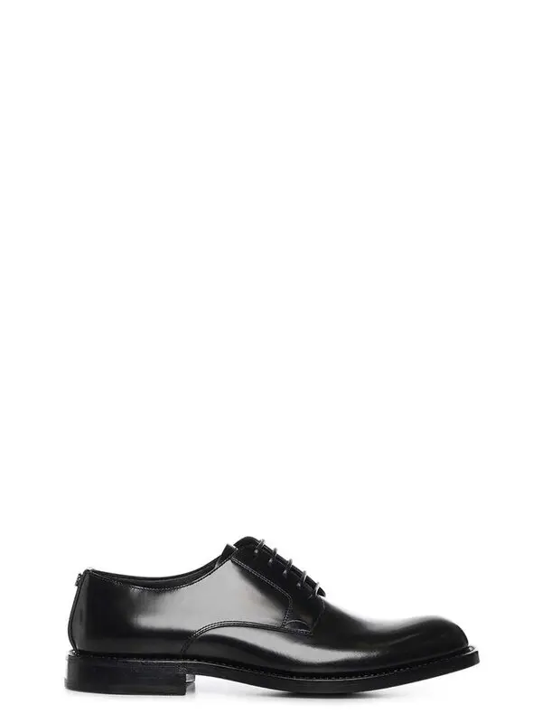 Dolce & Gabbana Leather Derby Shoe - Black