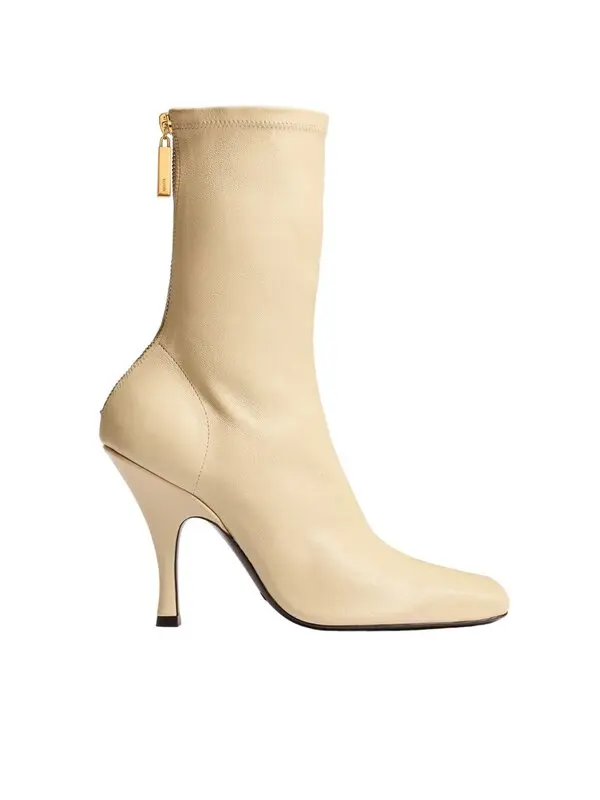 Khaite Eva Mid Calf Boot 100 - Brown