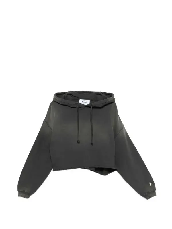 GOLDEN GOOSE Star-print Cropped Hoodie