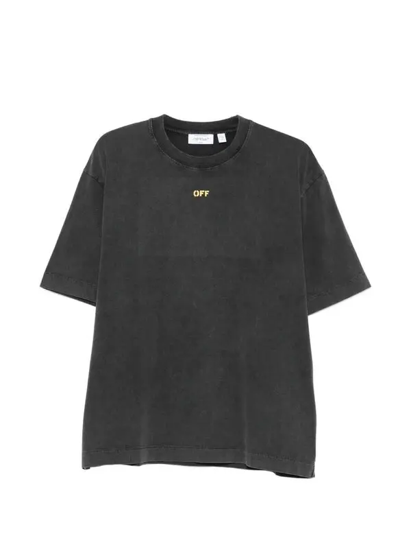 Off-White Fallen Angel Skate Cotton T-shirt - Black