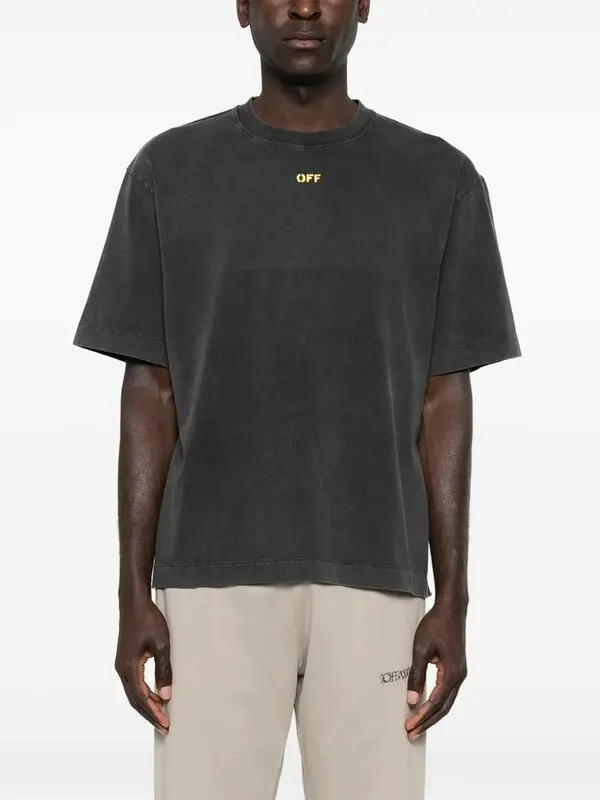 Off-White Fallen Angel Skate Cotton T-shirt - Black