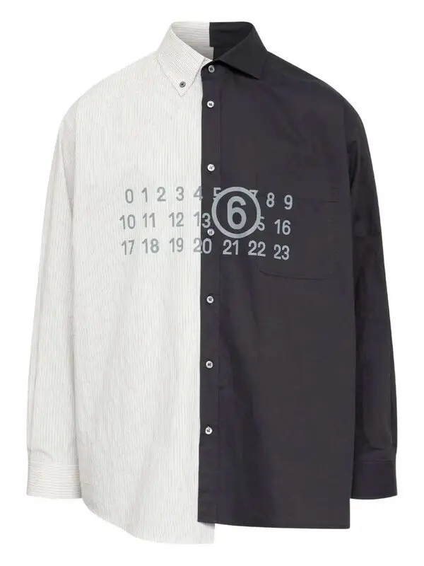 MAISON MARGIELA Two-tone Long-sleeved Shirt - Multi