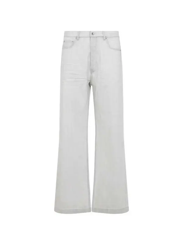 Rick Owens Cotton Jeans With Pockets - White