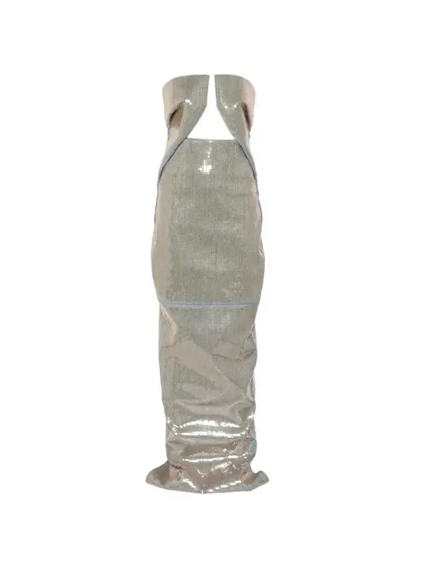 Raquel Diniz Long Sequin Dress - Blue