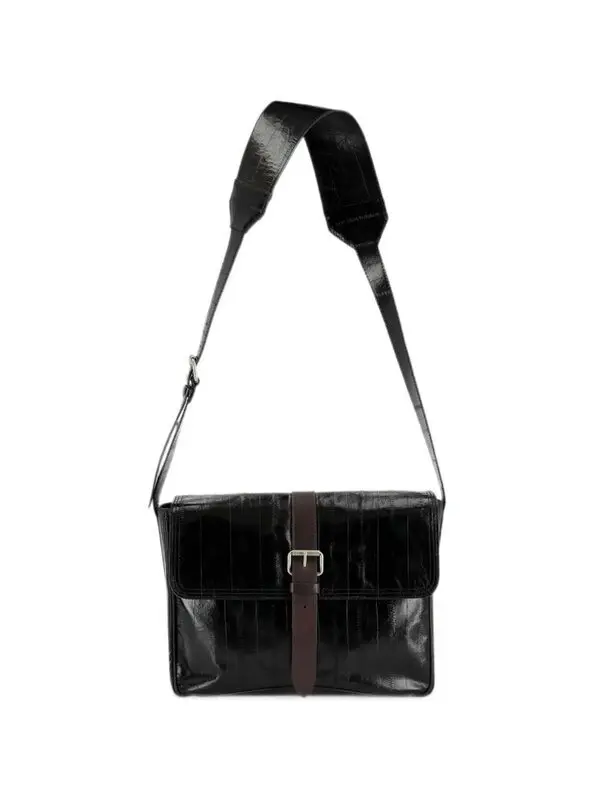UMA WANG Leather Shoulder Bag - Black