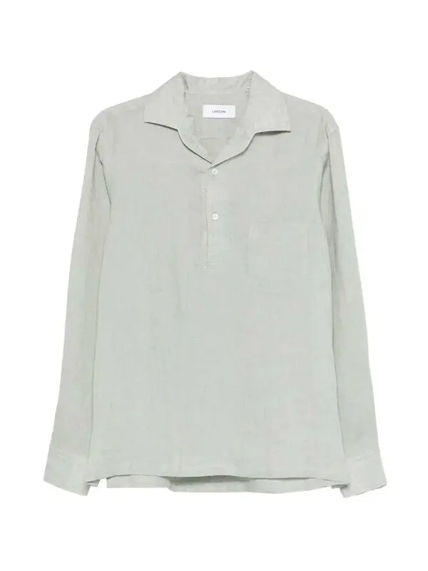 LARDINI Shirt With Pocket - Green
