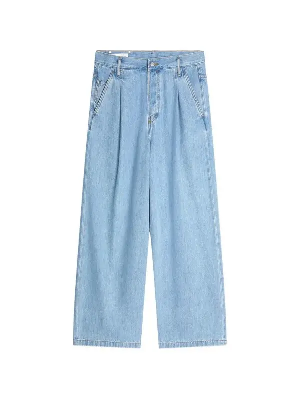 Dries Van Noten Pleated Jeans - Blue