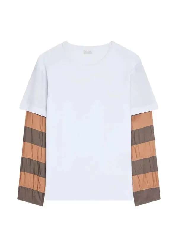 Dries Van Noten T-shirt With Contrasting Sleeves