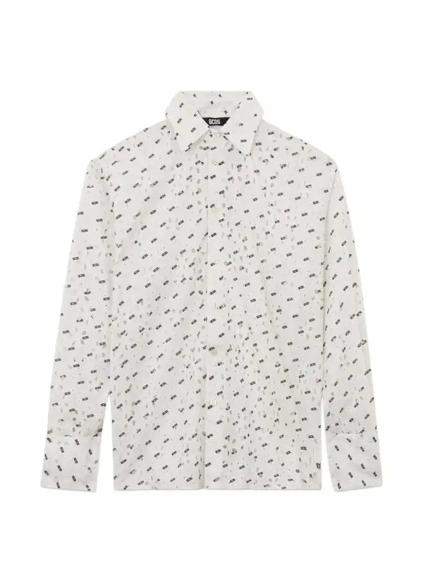 Gcds Floral Embroidered Shirt - Multi