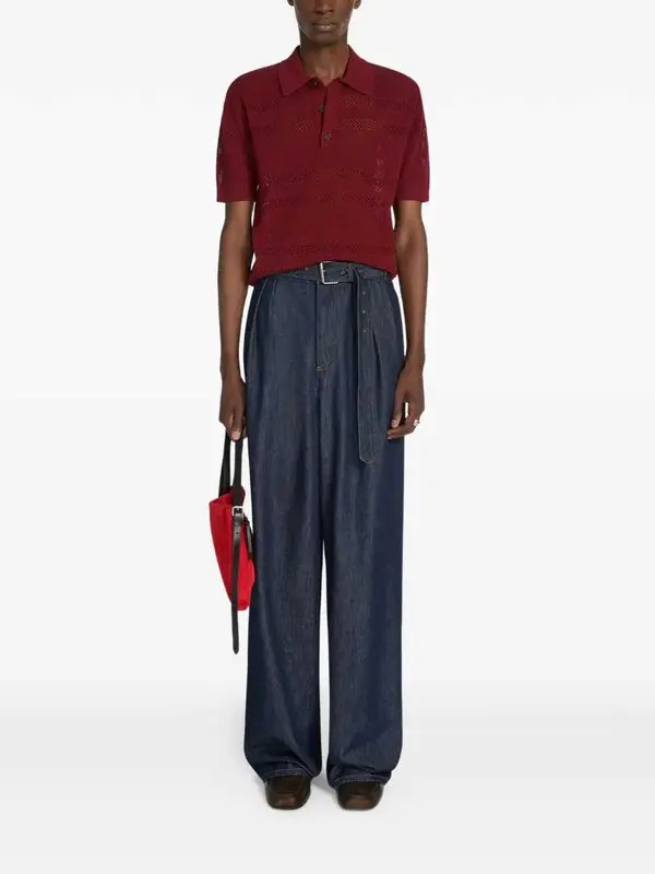 Dries Van Noten Wide-leg Belted Jeans