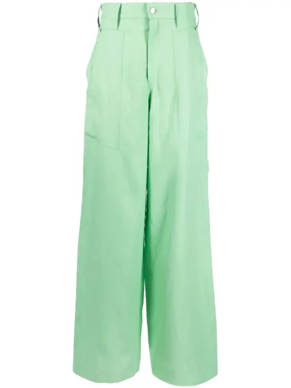 Stella McCartney Wide-leg Trousers - Green