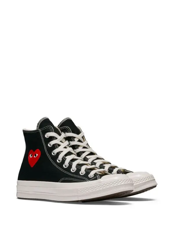 Play Comme Des Garcon Chuck 70 Small Red Heart High Top Sneakers