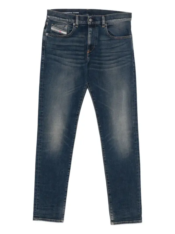 Balmain Faded-effect Jeans - Blue