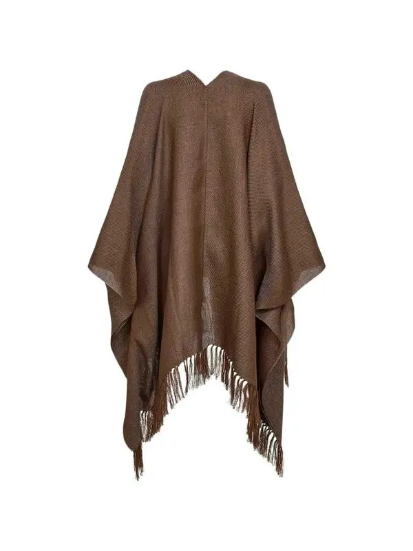 Brunello Cucinelli Fringed Poncho