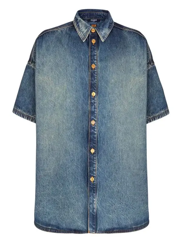 Balmain Short-sleeved Button-up Shirt
