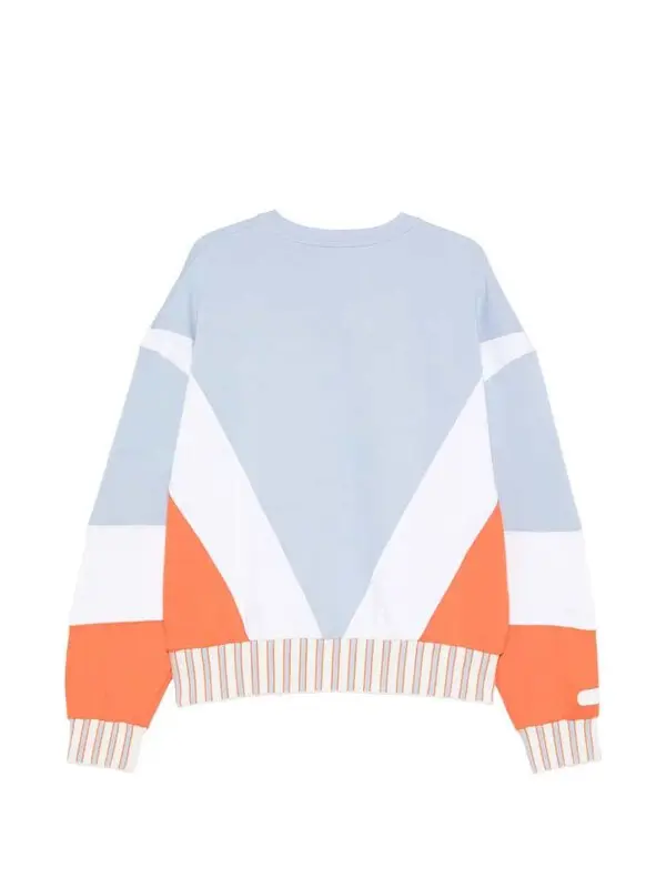 PDF Color-block Graphic Sweatshirt