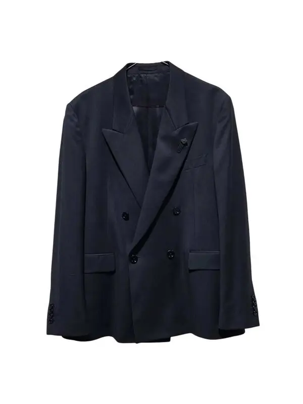 LARDINI Double-breasted Blazer - Blue