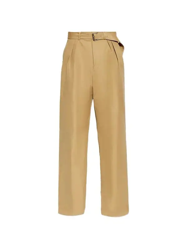 Dries Van Noten Belted Cotton Trousers
