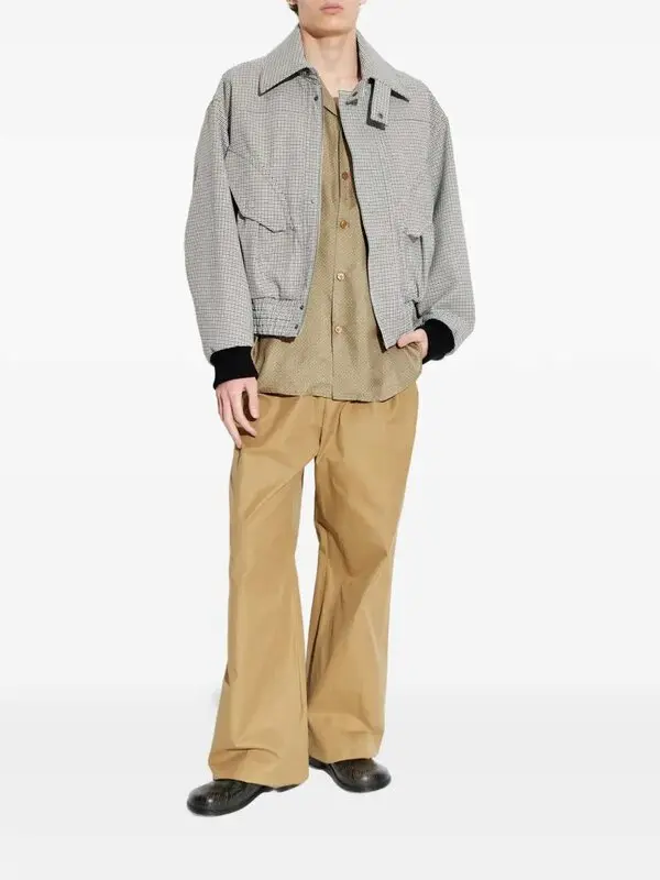 Dries Van Noten Belted Cotton Trousers